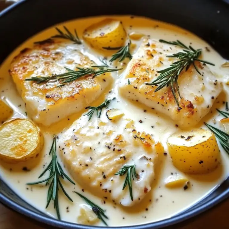 Easy Cod & Potatoes in Cream Sauce