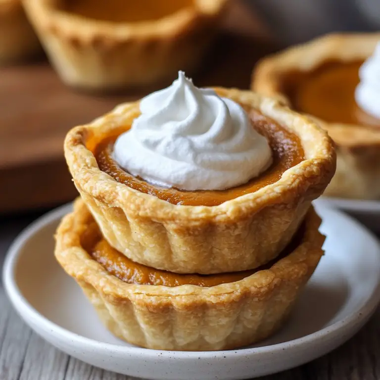 Easy Mini Pumpkin Pies