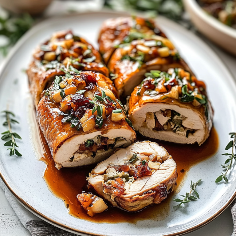 Delightful Stuffed Turkey Roll