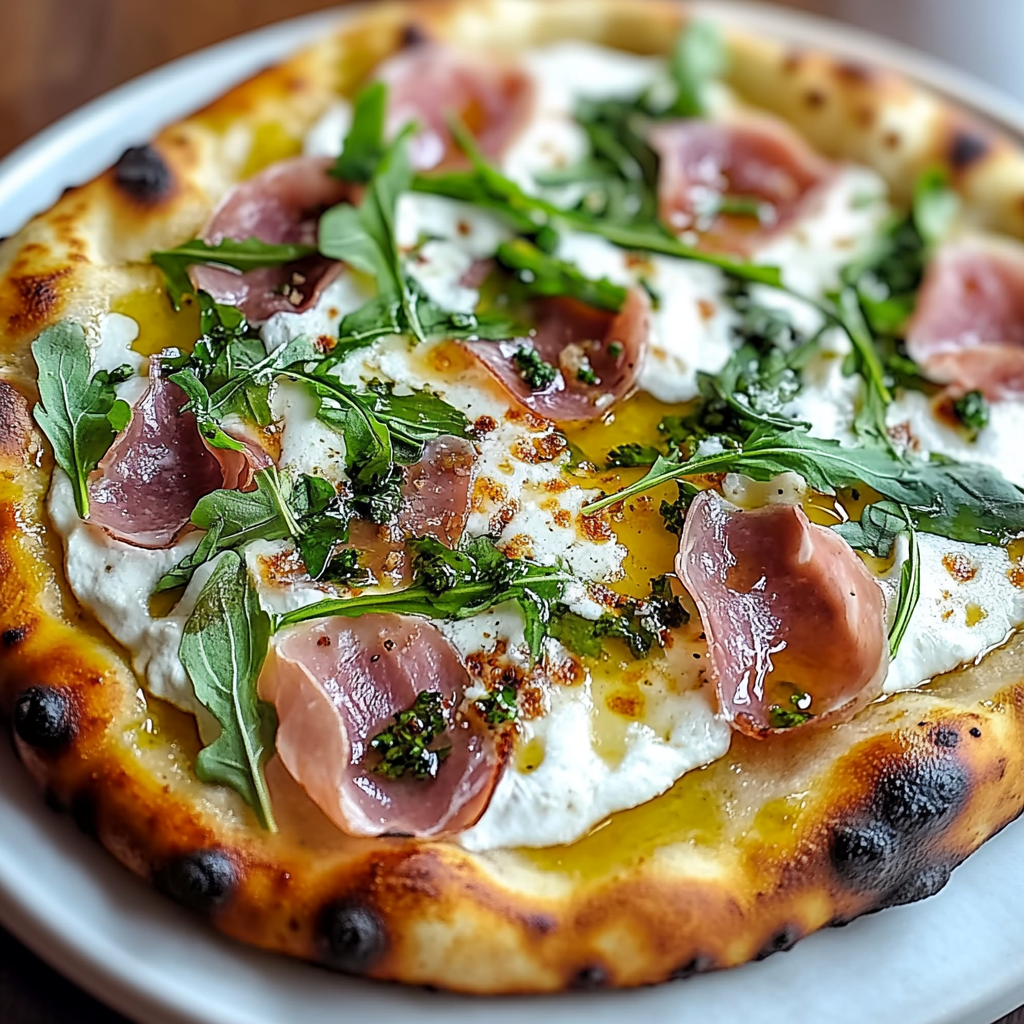 Gourmet Prosciutto & Honey Pizza