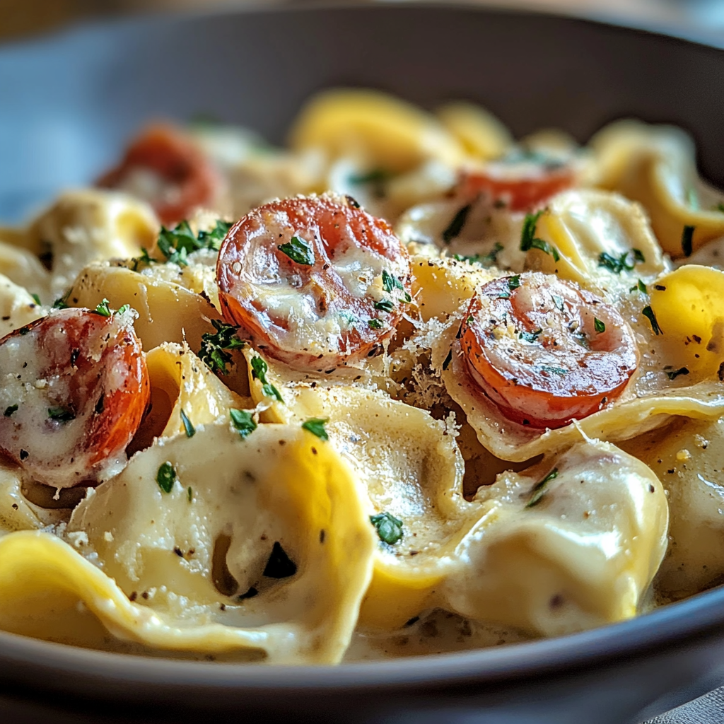 Irresistible Loaded Cajun Alfredo Tortellini