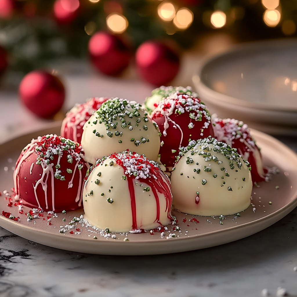 No-Bake Christmas Cheesecake Bites
