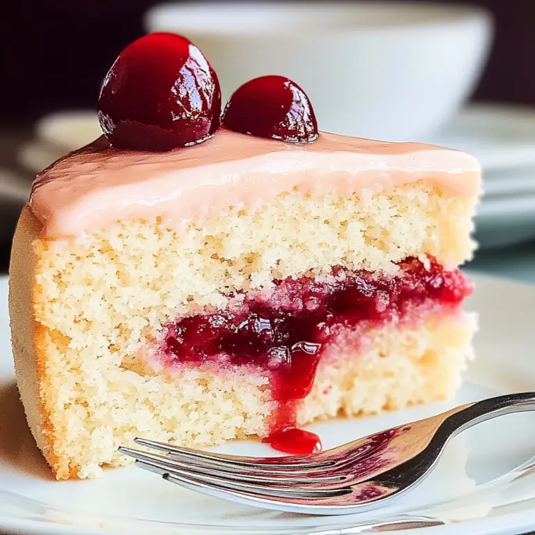Irresistible Cherry Sour Cream Cake