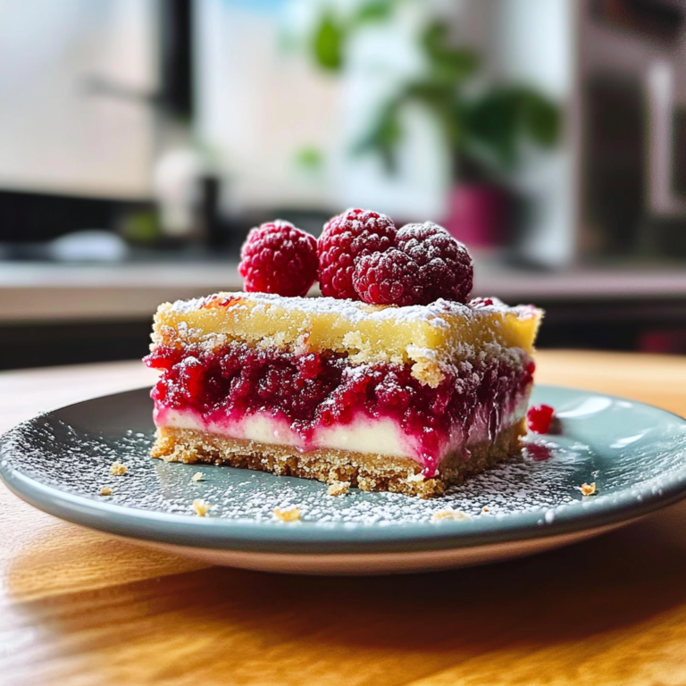 Quick and Easy Lemon Raspberry Squares