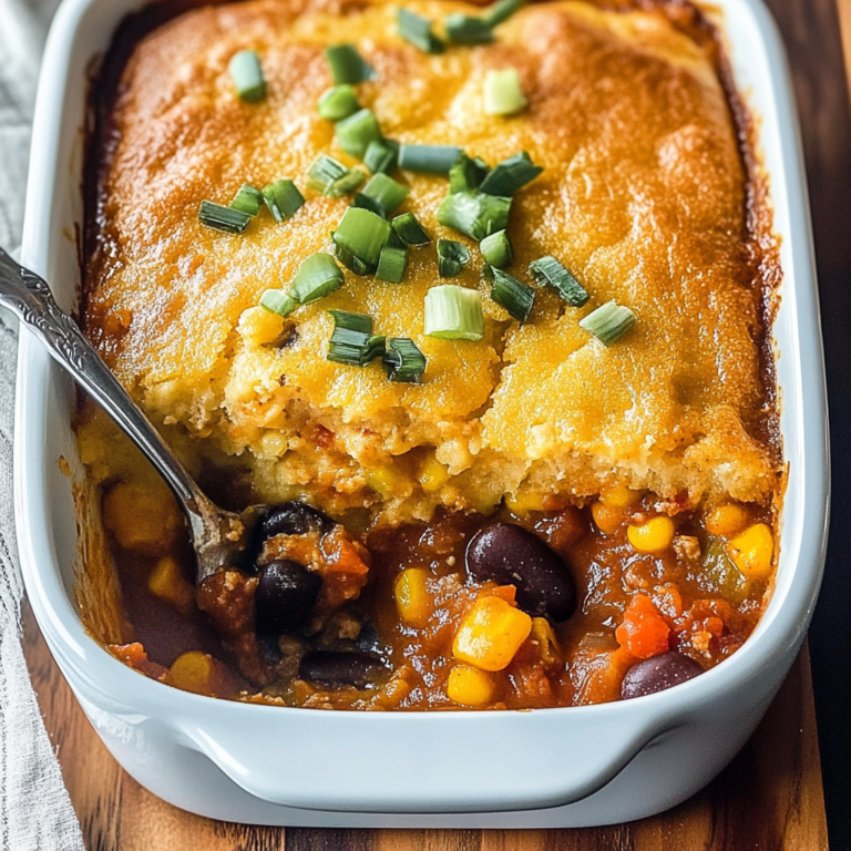 Cozy Chili Cornbread Casserole